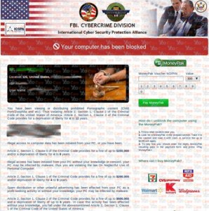 FBI Cybercrime Division Virus $300 Scam Removal Guide